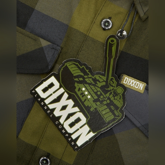 DIXXON | Shirts | Dixxon Mens Medium Patton Green Grey Flannel New In ...